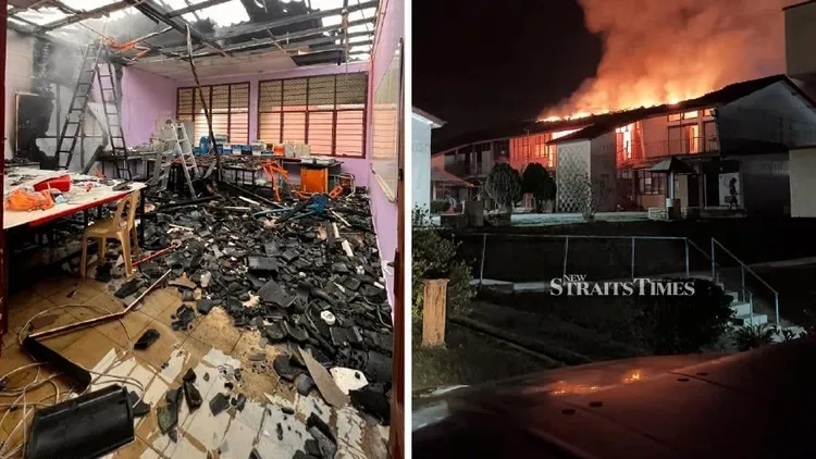Fire destroys teachers' rooms, admin office at Melaka secondary school ...