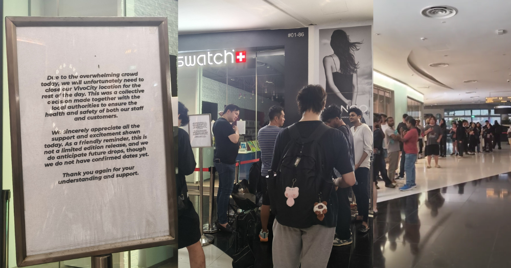 Swatch VivoCity not opening for Royal Pop launch due to 'overwhelming ...